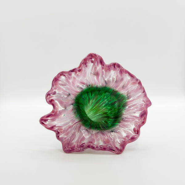 Glass Abi Flowers in pink - Raiford Gallery Inc