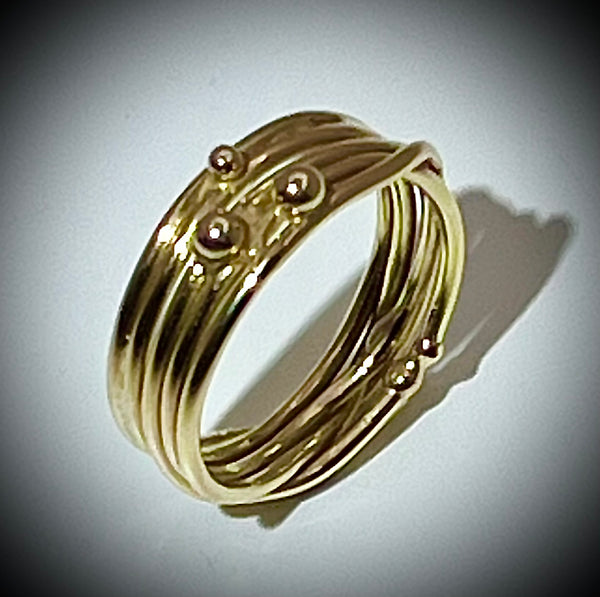 14k Gold Random Theory Ring - Raiford Gallery Inc
