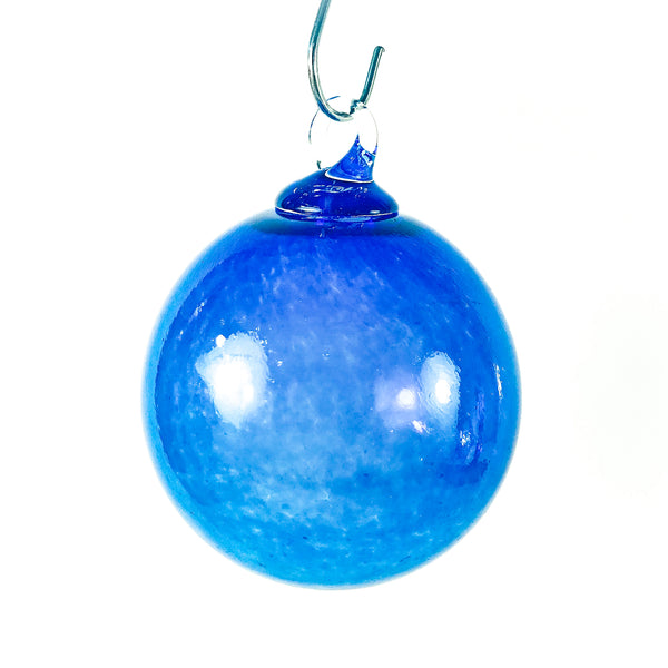 Small Cobalt Glass Ball Ornament - Raiford Gallery Inc
